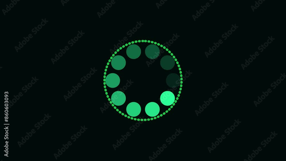 Loading Spinner Animation On Black Background Loop Animation Of Different Type Loading Spinner