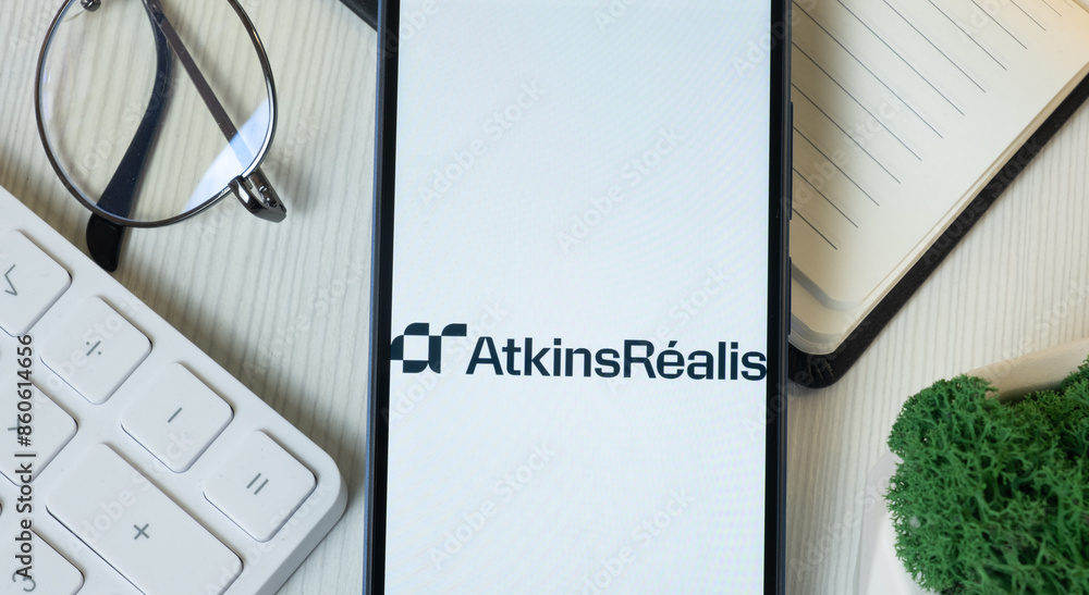 New York, USA - 11 June 2024: AtkinsRealis Logo on Phone Screen ...
