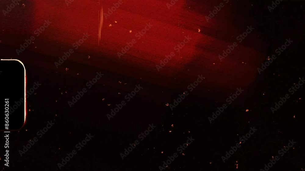 Vintage looping film strip background. 4K reel clutter old tv grain ...