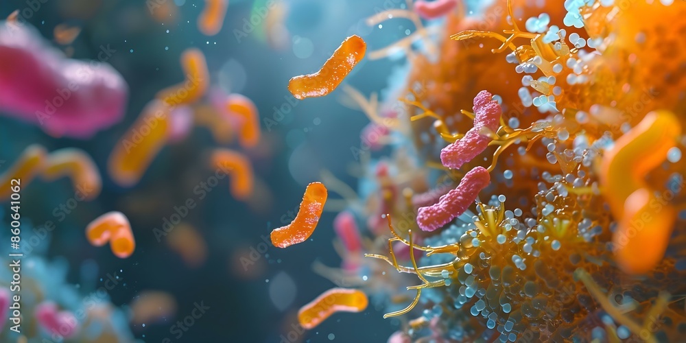 Microscopic view of bacterial biofilm structures resisting eradication ...