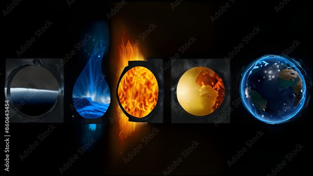 The four natural elements combined into a breathtakingly imaginative ...