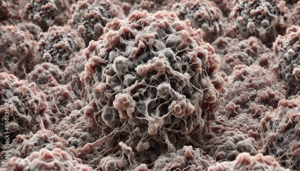 High-Resolution Scanning Electron Microscope Image of Microscopic Mold ...