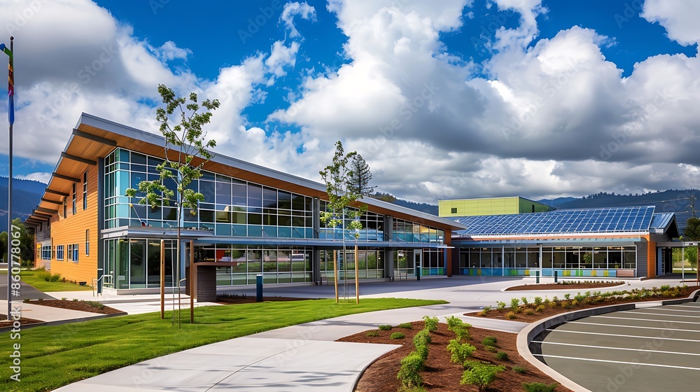 innovative design for a sustainable school building using James Hardie ...