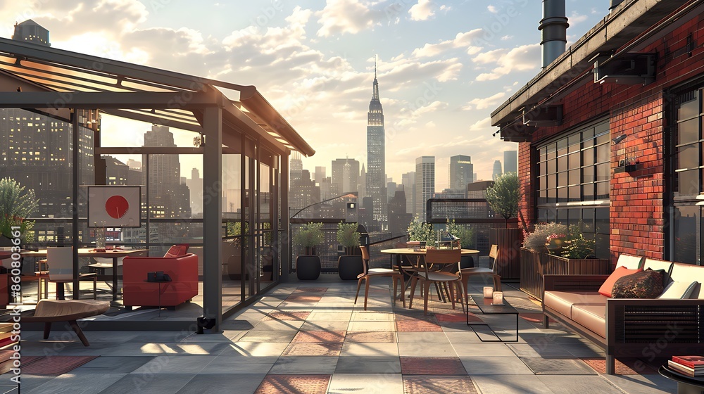 downtown loft with a retractable roof and wall system that transforms ...