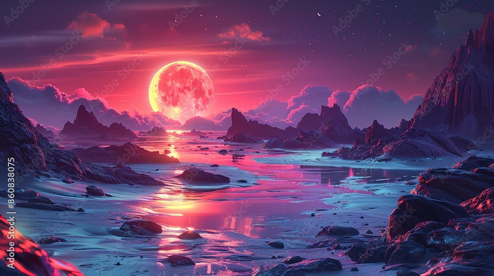 Step into a dreamscape where endangered species thrive amidst neon-lit ...