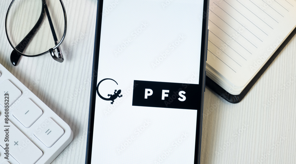 New York, USA - 21 June 2024: PFSweb Logo on Phone Screen, PFS Company ...
