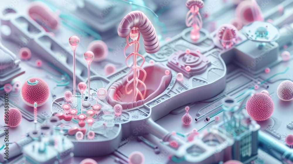 the process of human reproductive system function, showing reproductive ...
