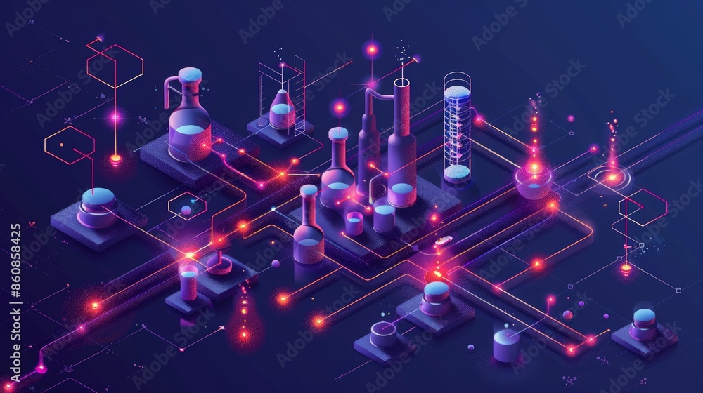 the process of chemical kinetics, showing reaction rate, activation ...