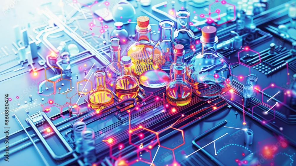 the process of chemical analysis using infrared spectroscopy, showing ...
