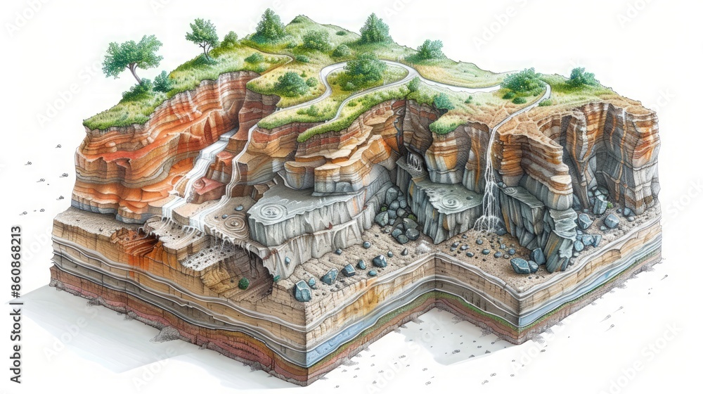 the process of coastal sediment dynamics, showing sediment sources ...