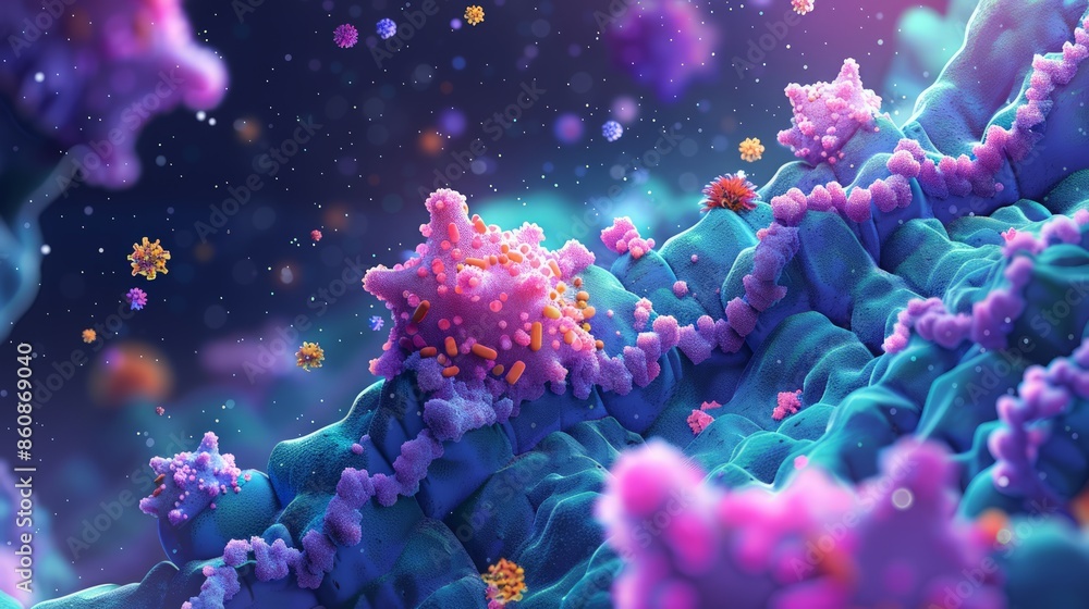 the process of antigen-antibody interaction, showing antigen binding ...
