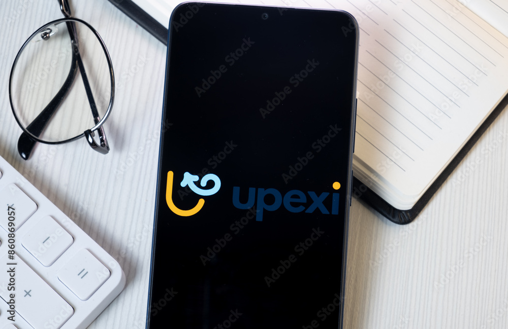 New York, USA - 21 June 2024: Upexi Logo on Phone Screen, Company Icon ...