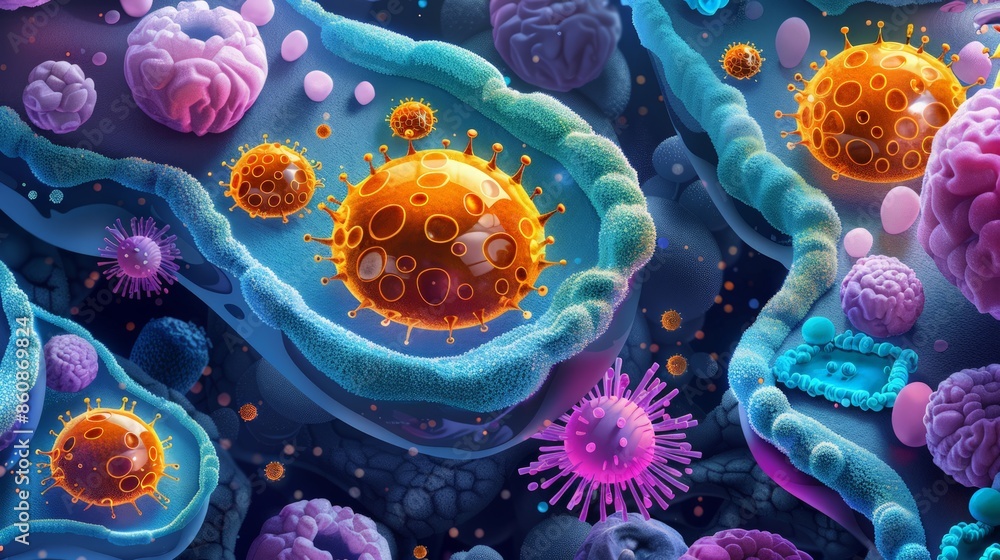 the process of mitosis, showing prophase, metaphase, anaphase, and ...
