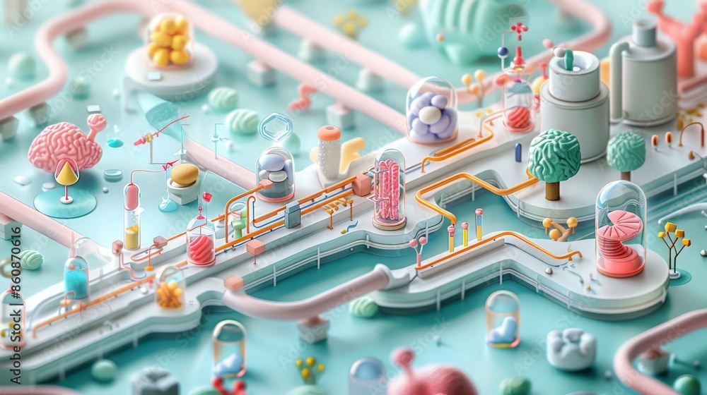 the process of human metabolic pathways, showing catabolism, anabolism ...