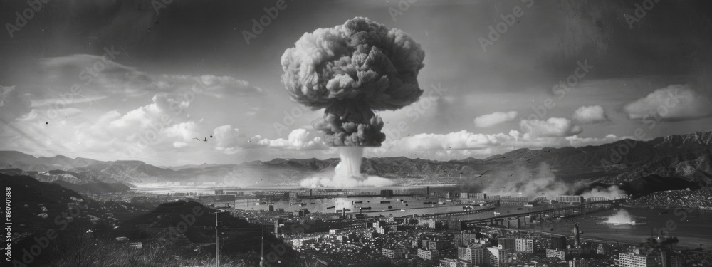 Nuclear devastation - atomic explosion and horrific aftermath ...