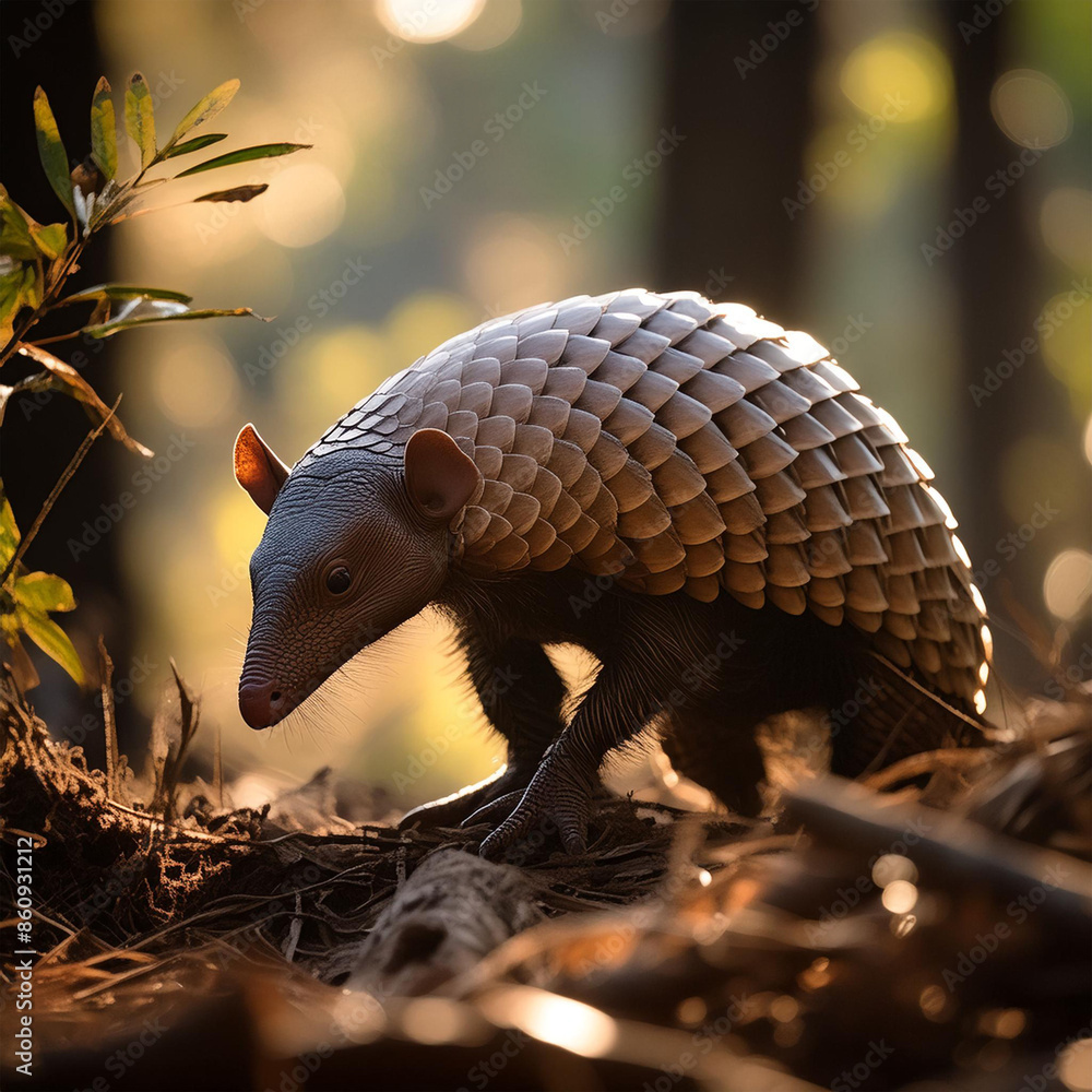 pangolin, scaly anteater, scales, nocturnal, insectivorous, endangered ...