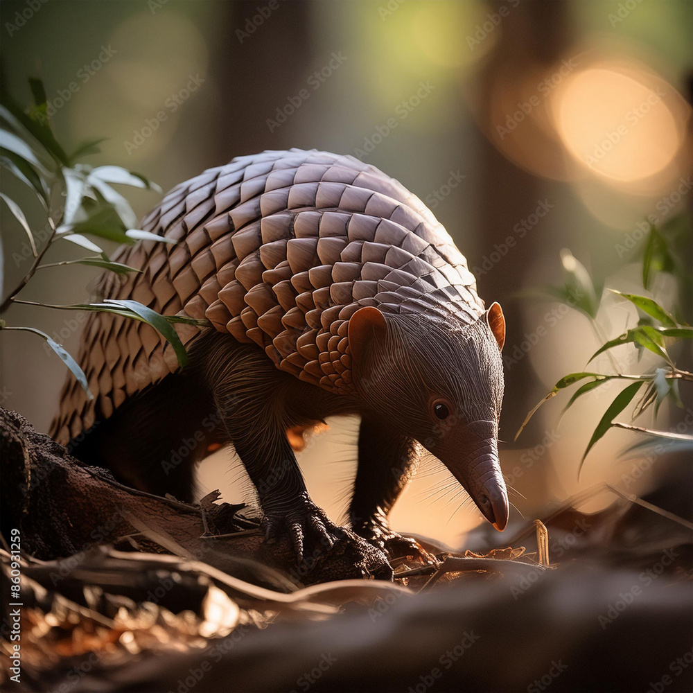 pangolin, scaly anteater, scales, nocturnal, insectivorous, endangered ...