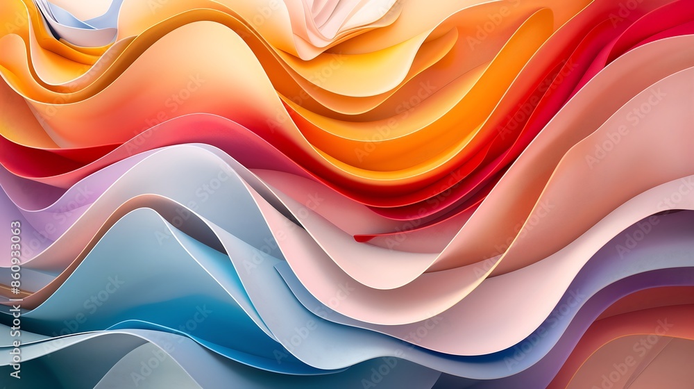 abstract wallpaper of wavey colours Stock Illustration | Adobe Stock