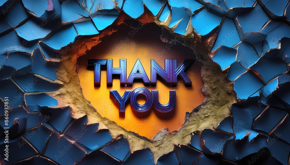 Thank you images, torn paper cracked hole texture background with 3d ...