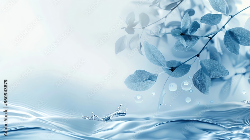 Craft a clean, visually appealing template highlighting water ...