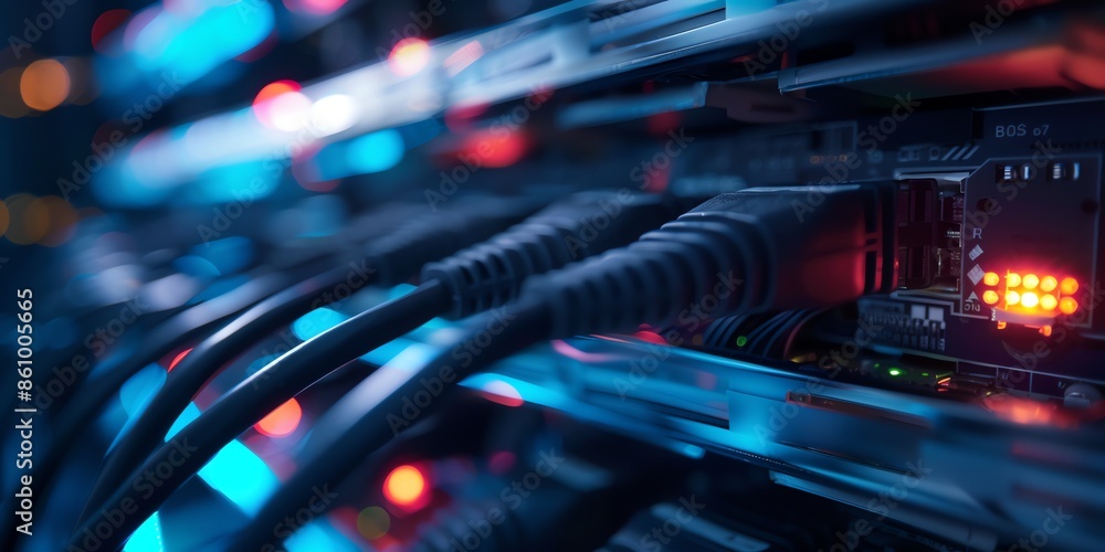 wallpaper server room data center cable LAN UTP, RJ45, cable optic ...