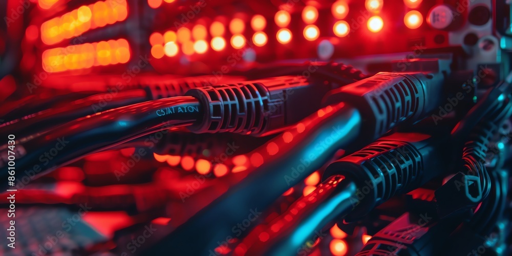 wallpaper server room data center cable LAN UTP, RJ45, cable optic ...