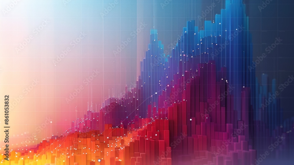 A 2D area graph displaying the trends in unemployment rates over ...