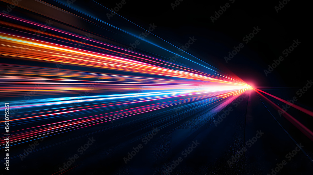 Laser beams luminous abstract sparkling isolated on a transparent ...
