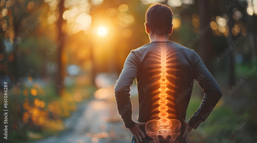 Understanding back pain through diagrams and explanations . Concept ...