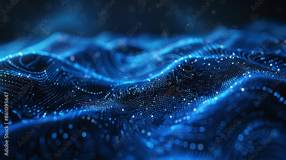 Versatile digital background designed for tech processes including AI ...