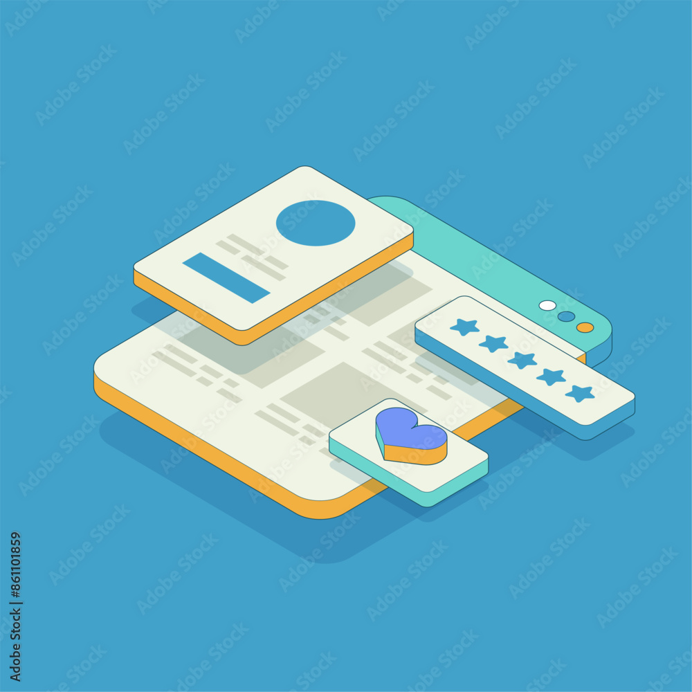 Concept web design, website page development. The working process ...