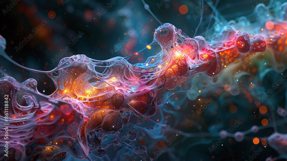 TEM visualization: actin-spectrin crosslinking dynamics, highlighting ...