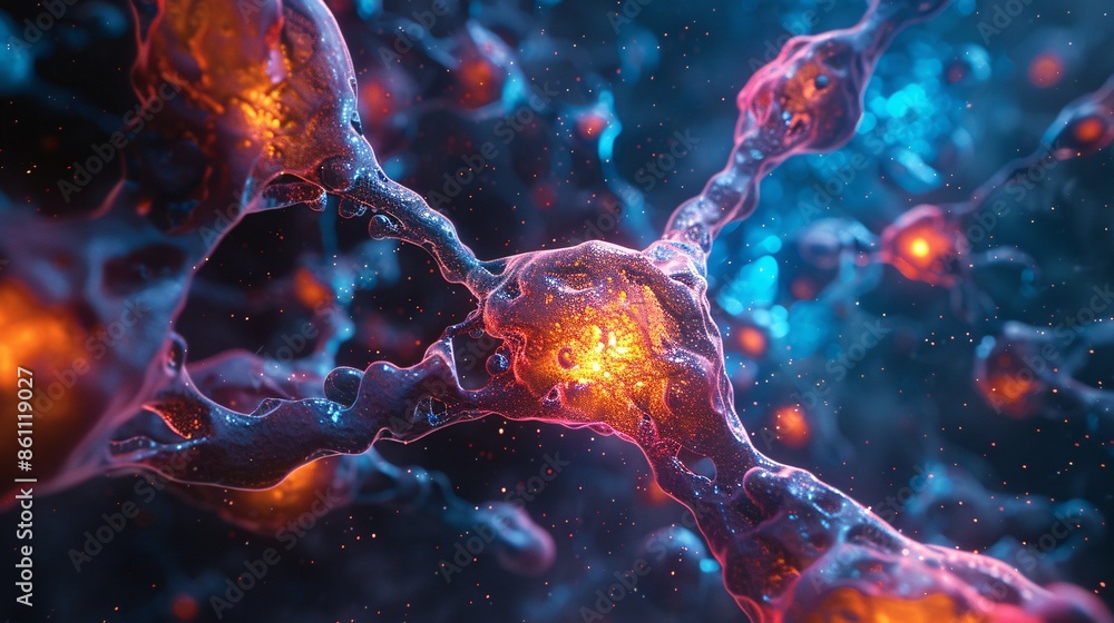 TEM visualization: actin-spectrin crosslinking dynamics, highlighting ...