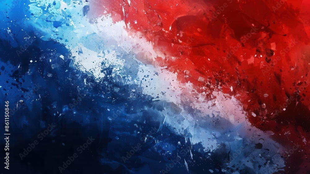 Patriotic Color Palette. Vibrant red, white, and blue backgrounds ...