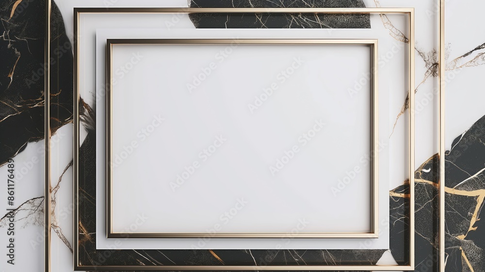 a modern, minimalist card frame with clean lines and a sleek design ...