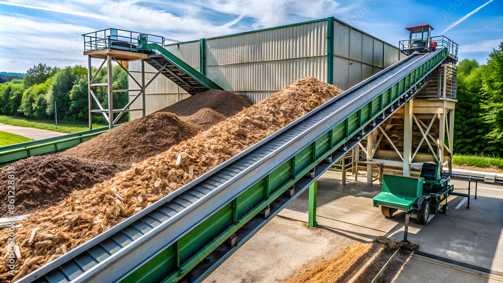 Conveyor system transports biomass to pyrolysis reactor for biochar ...