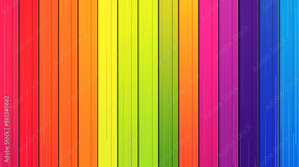 rainbow background, vertical rainbow stripes on the left side of screen ...