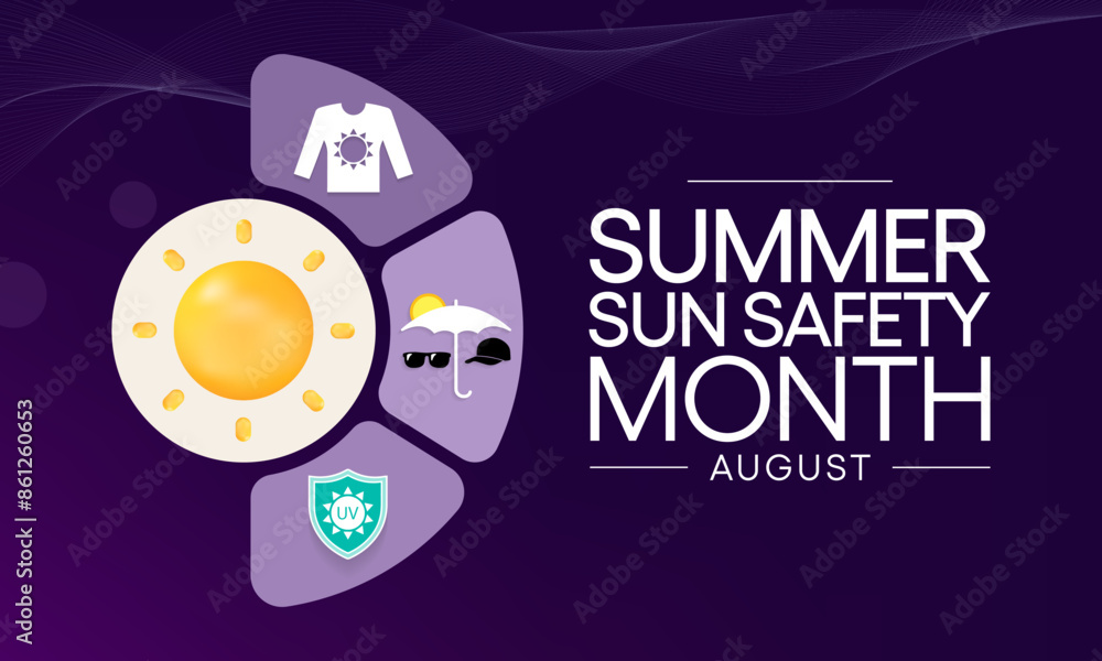 Summer sun safety month is observed every year in August, celebrated to ...
