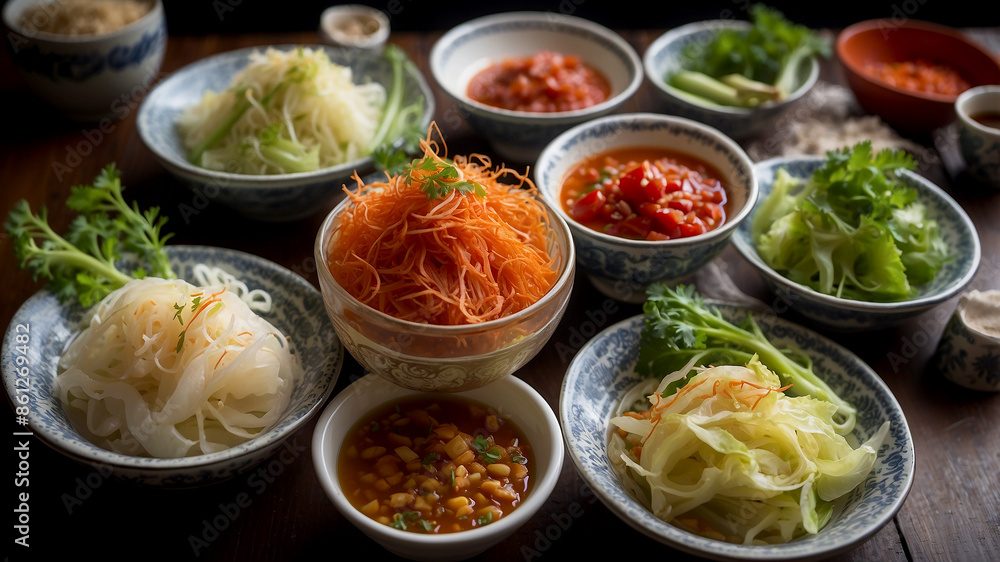 Korean Kimchi inviting Korean kitchen with warm, earthy tones. Rustic ...