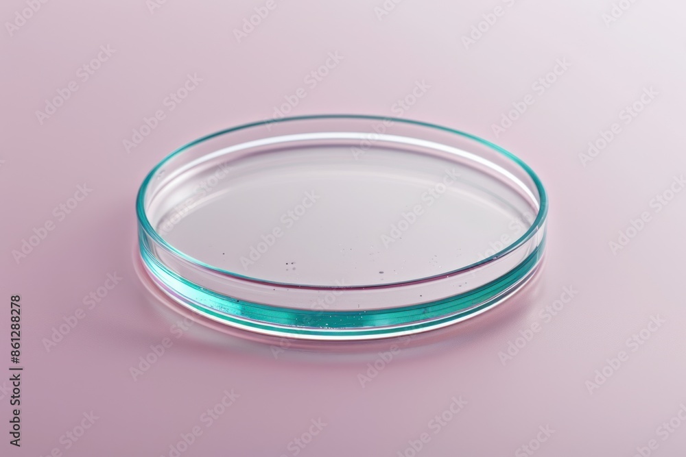 Empty petri dish for growing cultures of microorganisms , fungi and ...