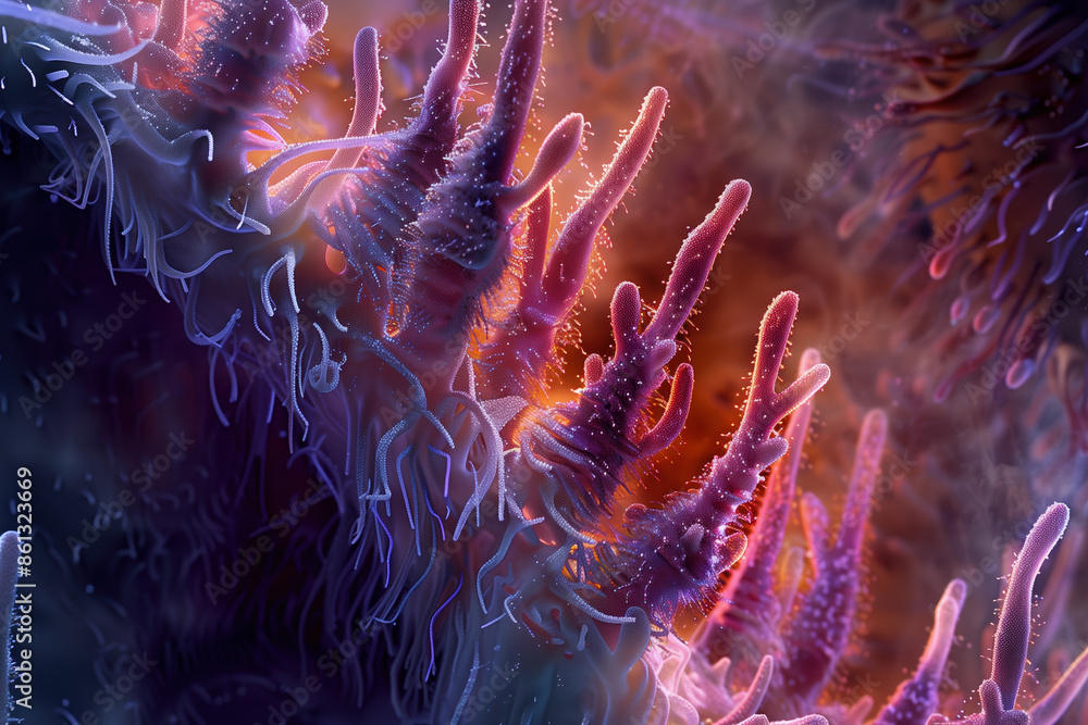 Placenta Chorionic Villi: High-Resolution Microscopic Finger-Like ...