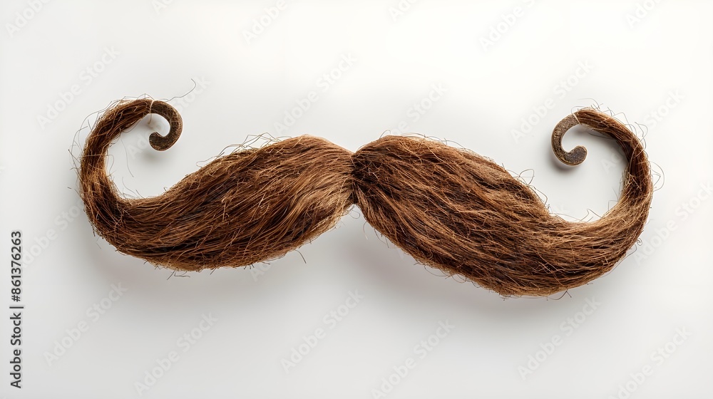 mustache isolated on white background. french mustache png genrated by ...