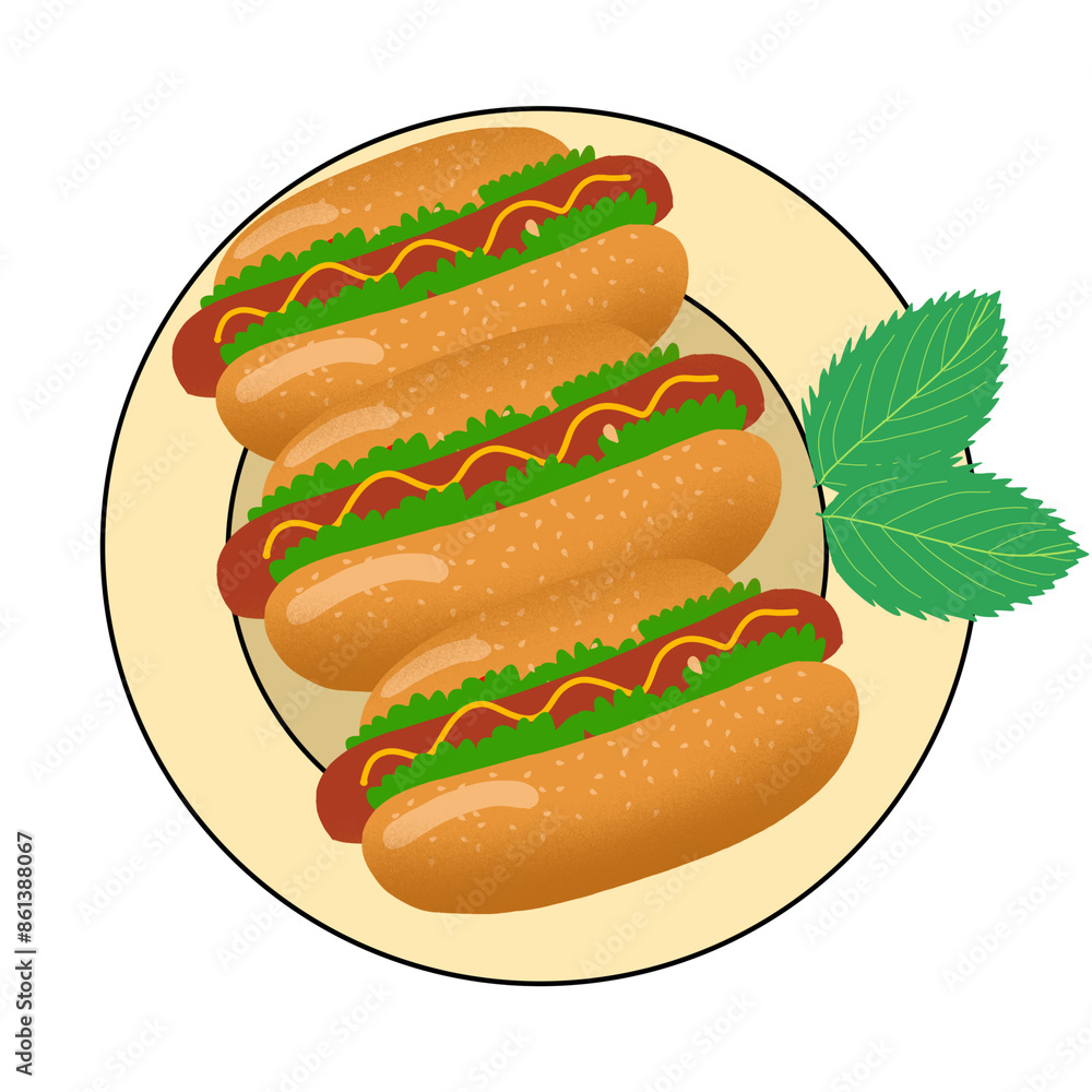Hotdog vector,Hotdog drawing,Hotdog illustration,Hotdog cartoon,Hotdog ...