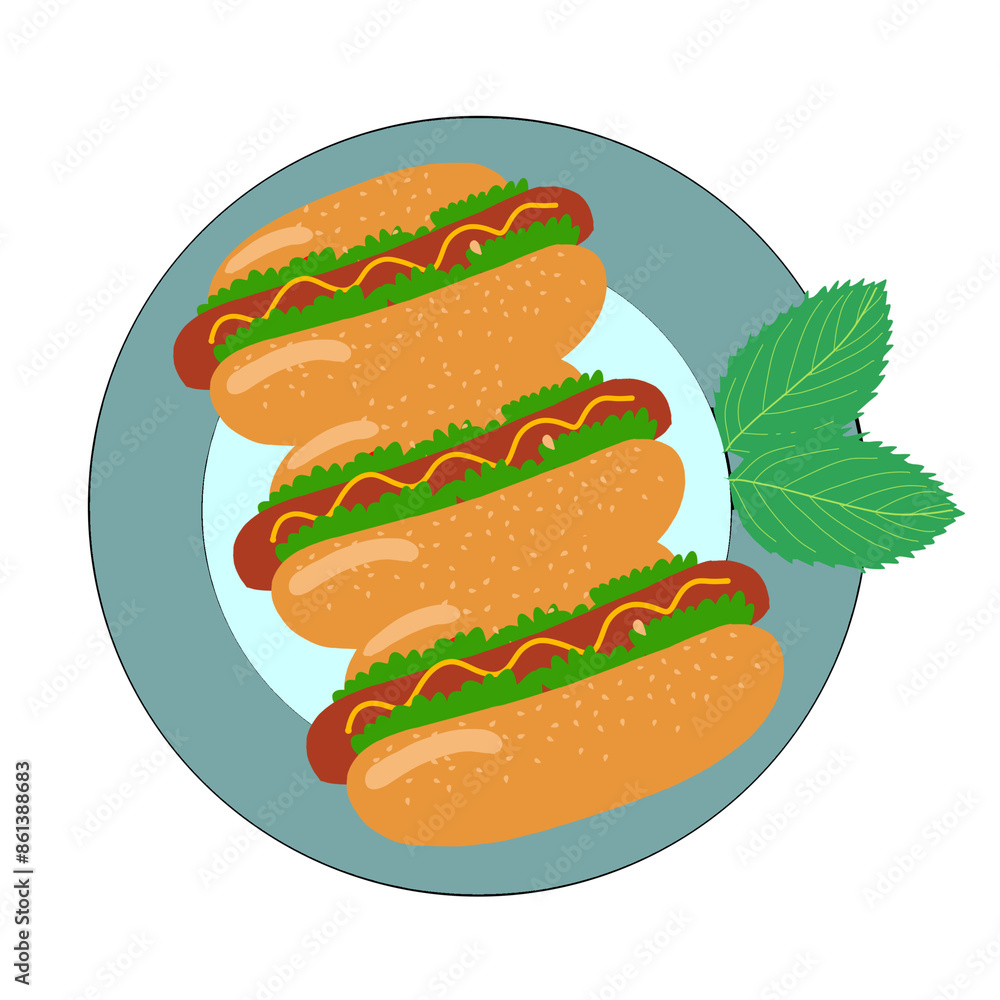 Hotdog vector,Hotdog drawing,Hotdog illustration,Hotdog cartoon,Hotdog ...