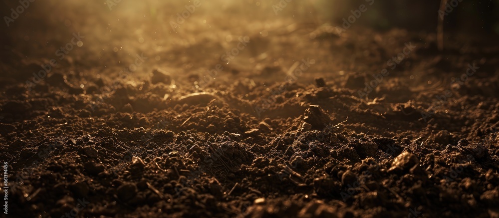 A background image showing soil with an uncluttered background ...