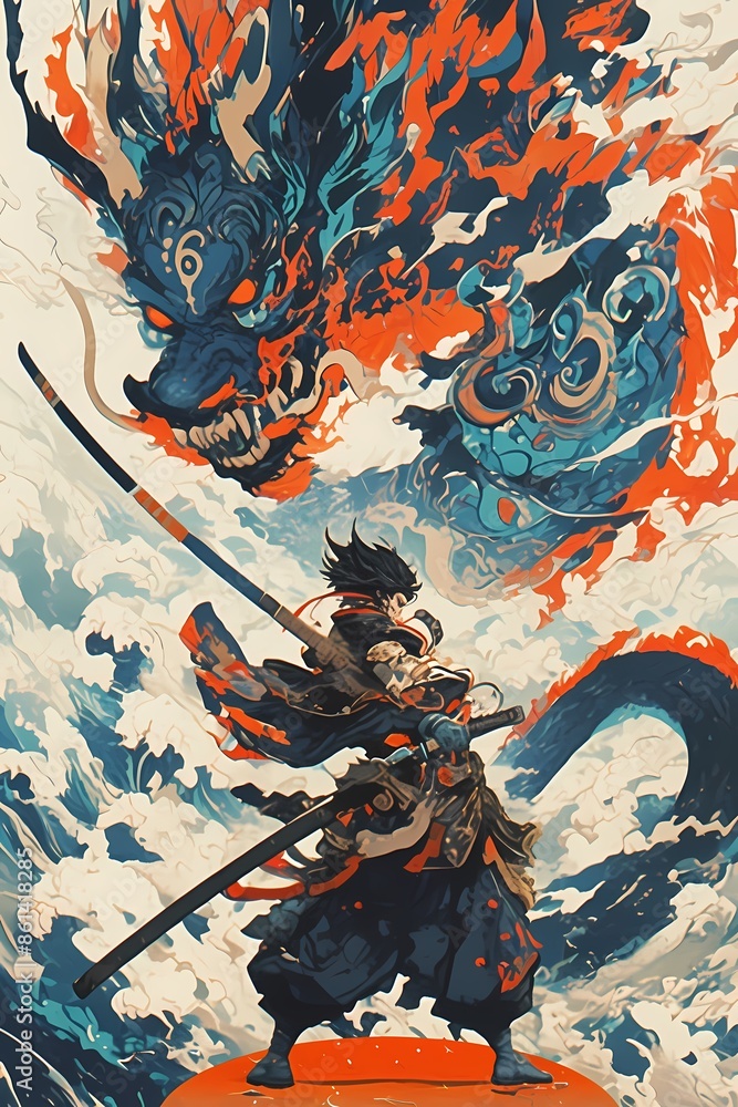 An elegant vertical card of vector illustration background capturing ...