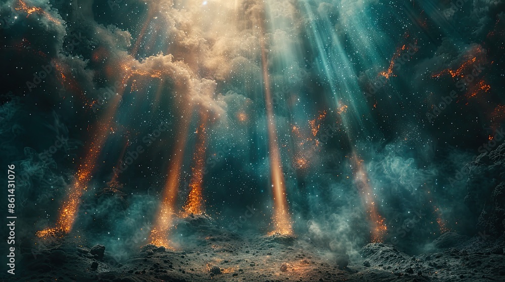 spotlight nature beam awe ray award Spotlight magic fog texture light ...