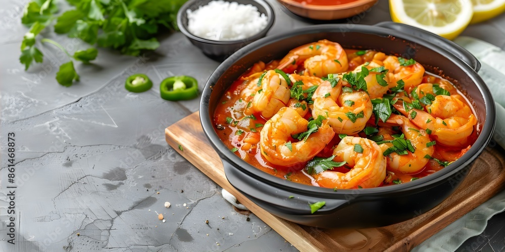 Brazilian shrimp stew a traditional coastal dish known as Moqueca de ...
