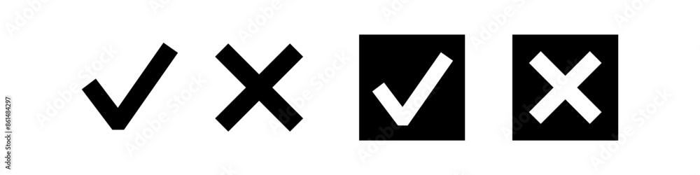 Check mark icon. Check list mark. Stock Vector | Adobe Stock