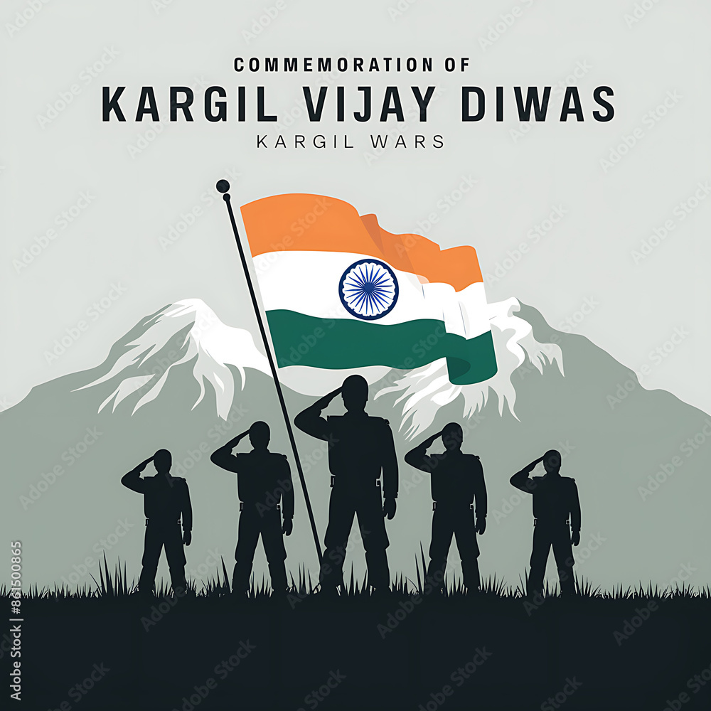 Kargil Vijay Diwas, 26th July, Kargil Vijay, Indian Army, Kargil Vijay Diwas Poster, Social ...